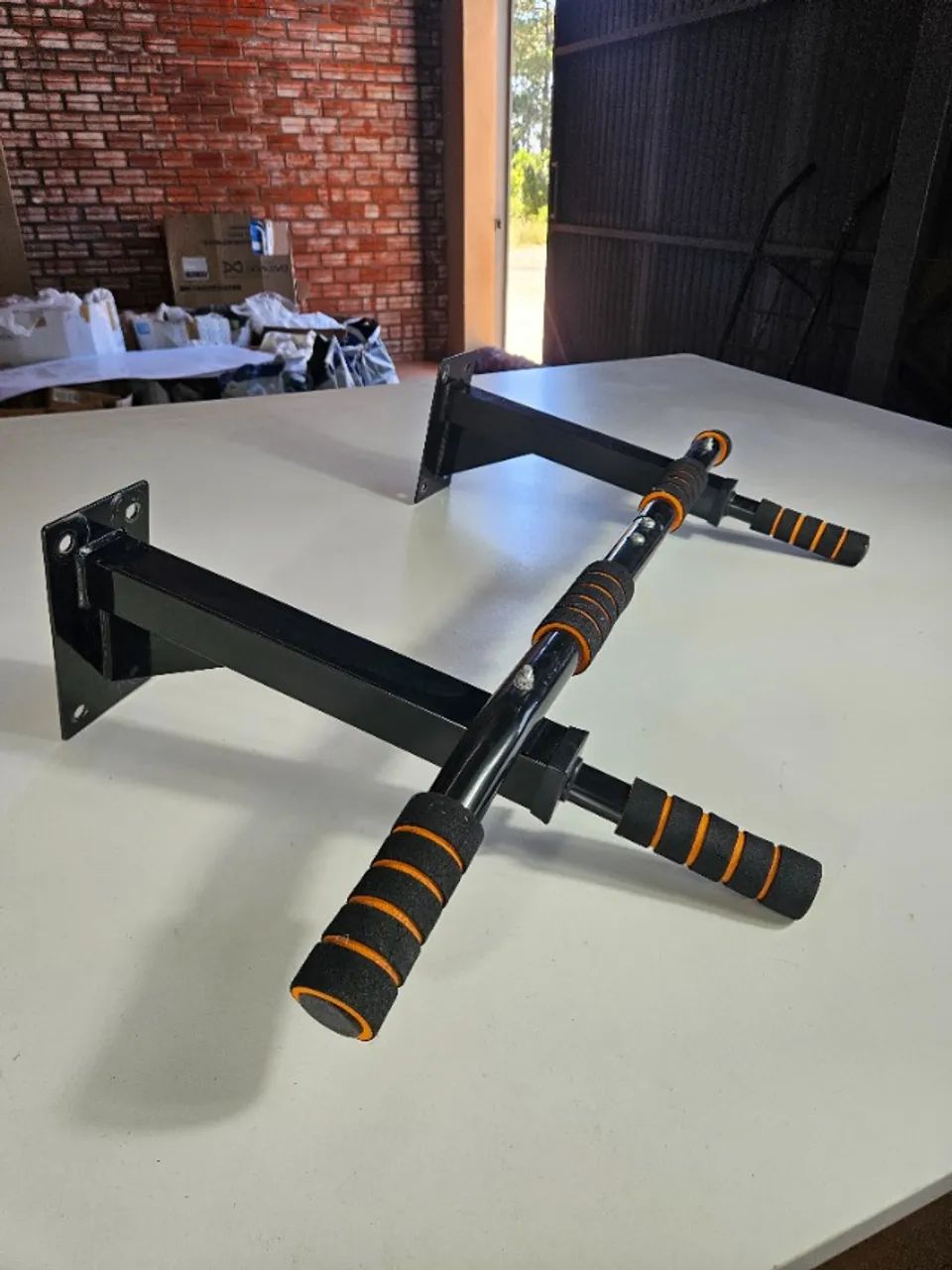 Barra Parede Fixa & Paralela Treino Musculação - Academia e Exercícios ...