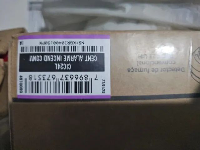 Central Alarme Incêndio Cic 24l Intelbras Com Bateria 24v !! Nova ...