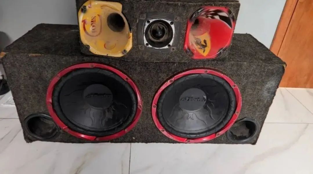 Som buster de 12 mais caixa de cornetas e Twitter - Peças para carros ...
