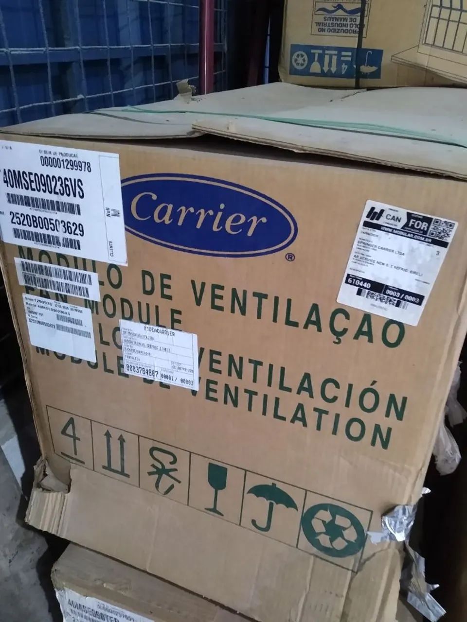 Módulo de Ventilação Carrier, MPU CLEAN, GRELHAS, DAMPER - Equipamentos ...