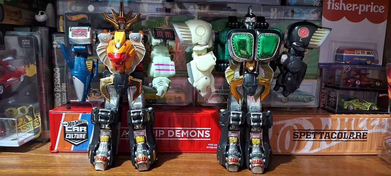 Boneco power rangers megazord força animal - Hobbies e coleções ...