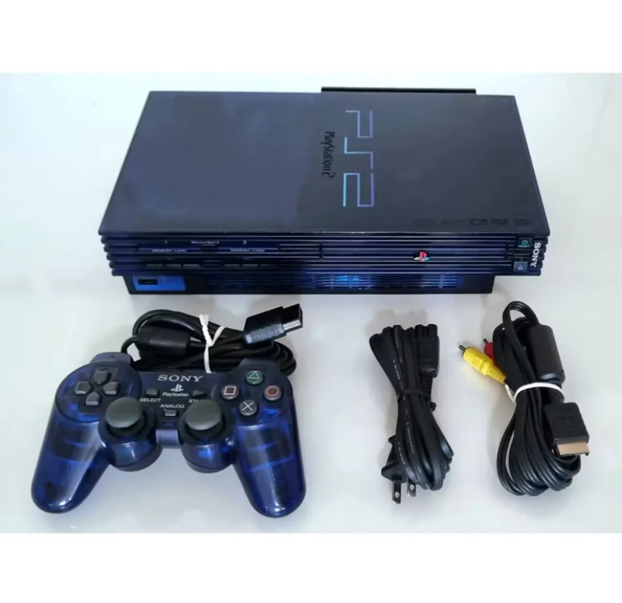 Playstation 2 midghit blue Azul Console Completo Consoles de Video Game Pajucara Maracanau 1371441142 OLX