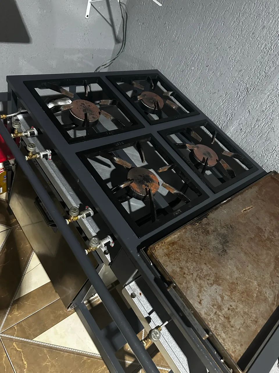 FOGÃO 4 BOCAS AP COM CHAPA E FORNO ECO METAL BREY - Fogões e Fornos ...