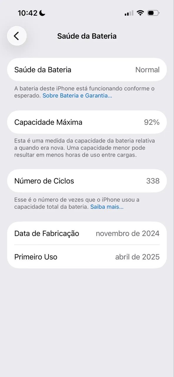 ? iPhone 16 - 128GB - Preto (Midnight) Bateria 92% Garantia Apple até ...