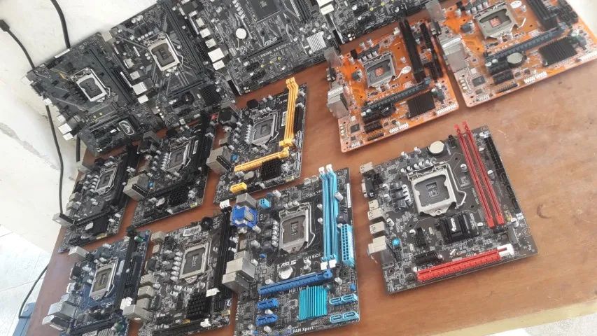 13 placas mãe com defeito AM4, H510, H310, H110, H61 (leia o anuncio ...