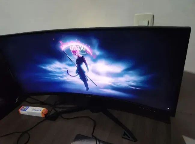 Monitor Husky Tempest 34" Curvo Ultrawide QHD 144Hz - Excelente Estado ...