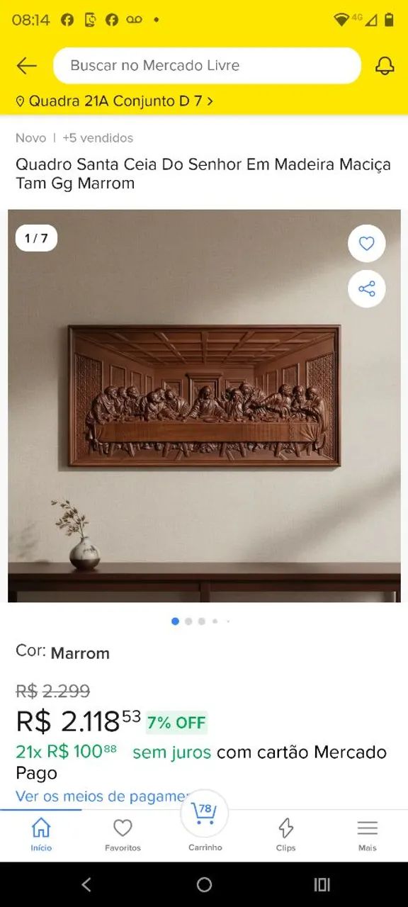 Quadro escupido na madeira ?,santa ceia ,obra única - Decorações Para ...