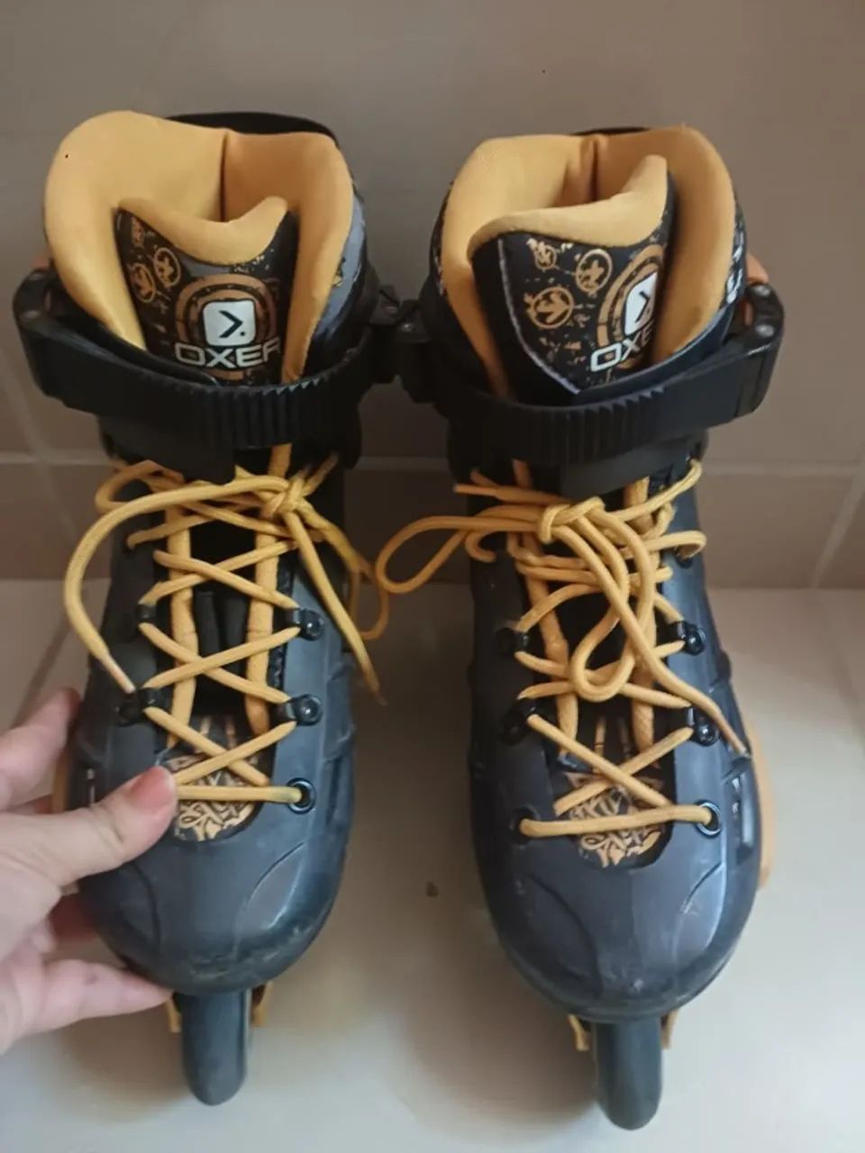 Patins Oxer Freestyle - In Line - Freestyle / Slalom - ABEC 9 - Base de ...