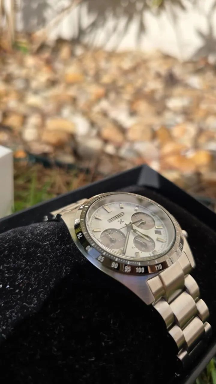 Relógio Seiko Speedtimer Panda Ssc813 39mm Solargraph usado ...