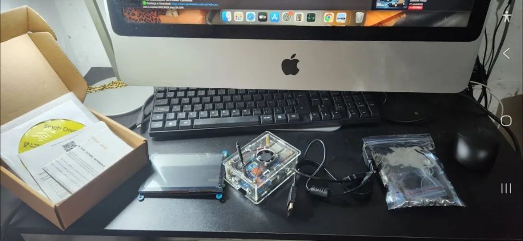 Orange Pi 3 LTS + Tela Touch 5" + Case Acrílico e Cooler (Completo ...