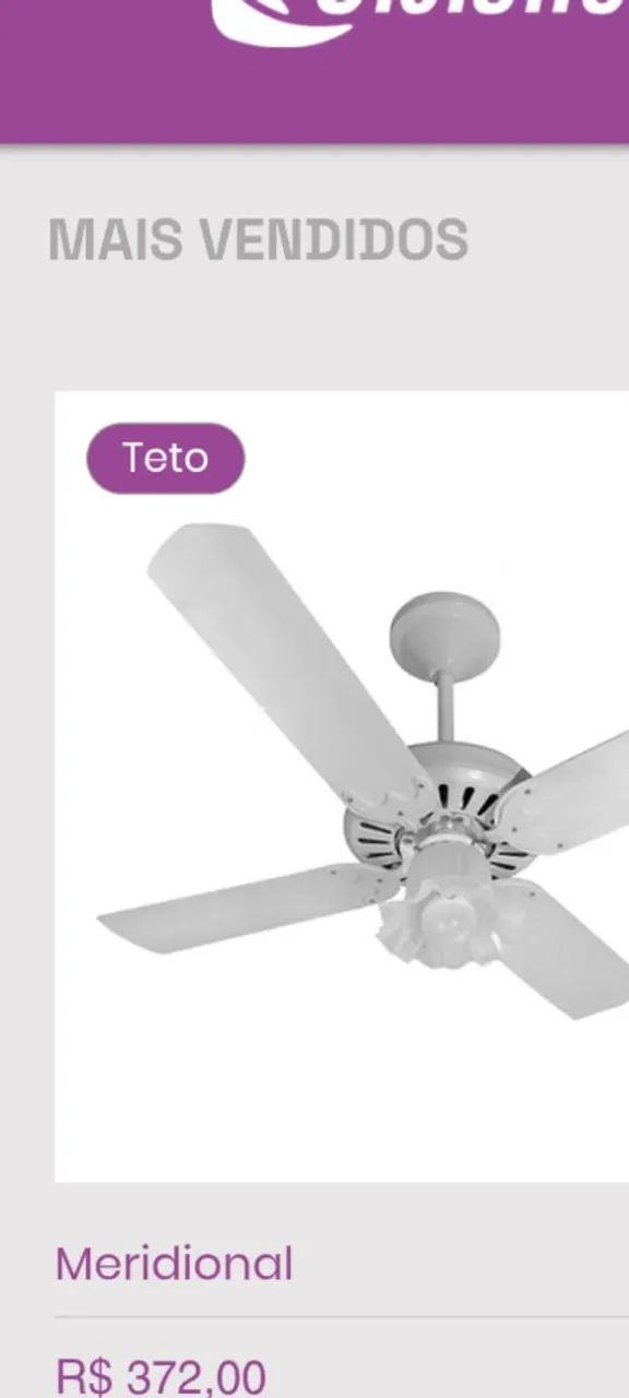 Ventilador de teto novinho. Barato pra vender rápido !!! - Ventiladores ...