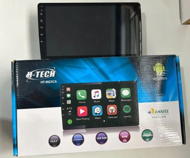 CENTRAL MULTIMÍDIA UNIVERSAL 9 POLEGADAS ANDROID - CARPLAY/ ANDROID AUTO - Carros, vans e ...