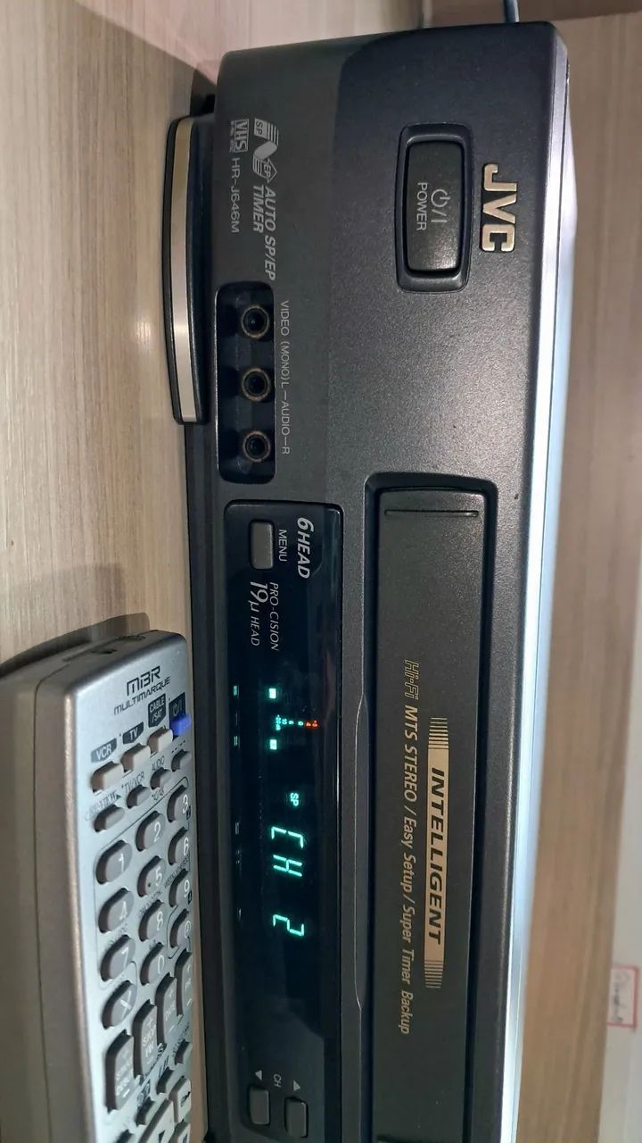 Vídeo cassete JVC Hr-j646M Stereo 6 cabeças - DVD, Blu-Ray e Vídeo ...