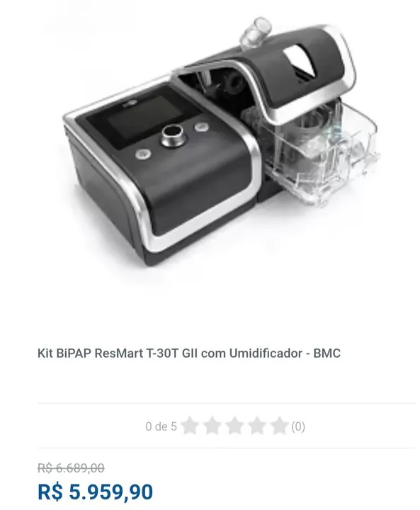 "aparelho cpap resmed" no Brasil