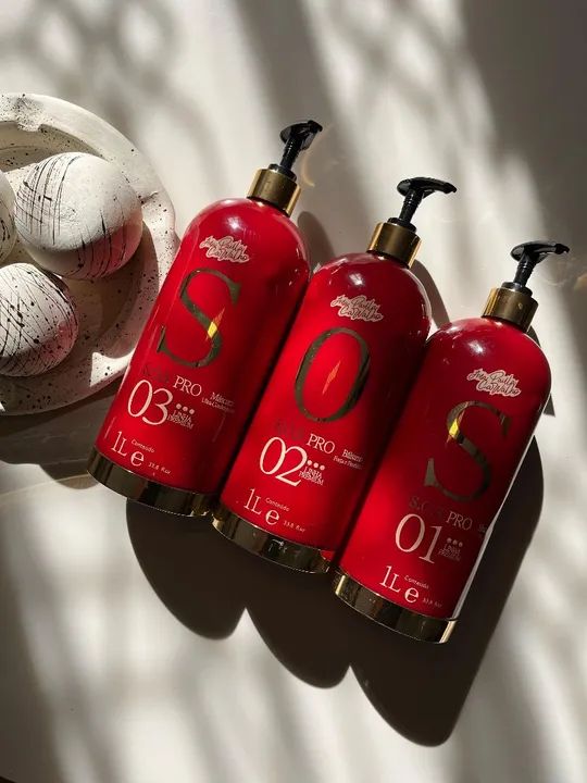 Kit SOS pro - Três produtos para todos os tipos de cabelos. - Beleza e Cuidados Pessoais ...