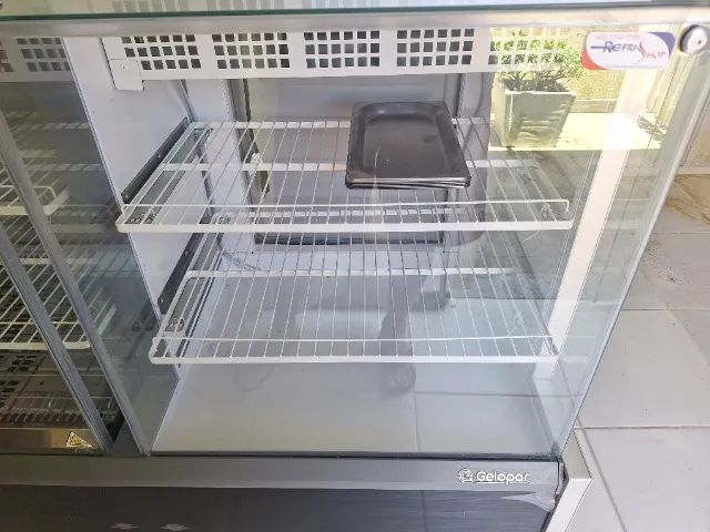 Balcão Quente/Frio Gelopar GQEA Vidro Reto - 125x140x76 cm ...