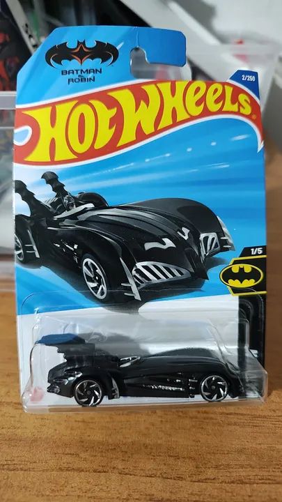 Hot Wheels Batmobile PRETO (não é o azul) Batman e Robin 1/5 LACRADO ...