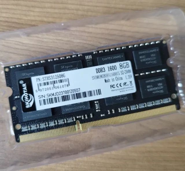 Memória DDR3 8gb Skihotar 1600mhz Para Notebook - Memória RAM - Horto ...