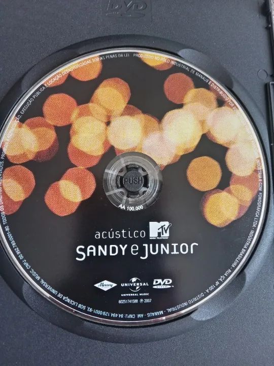 DVD Sandy e Junior Original Acústico Excelente Qualidade Raridade! - CDs, DVDs etc - Aeroclube ...