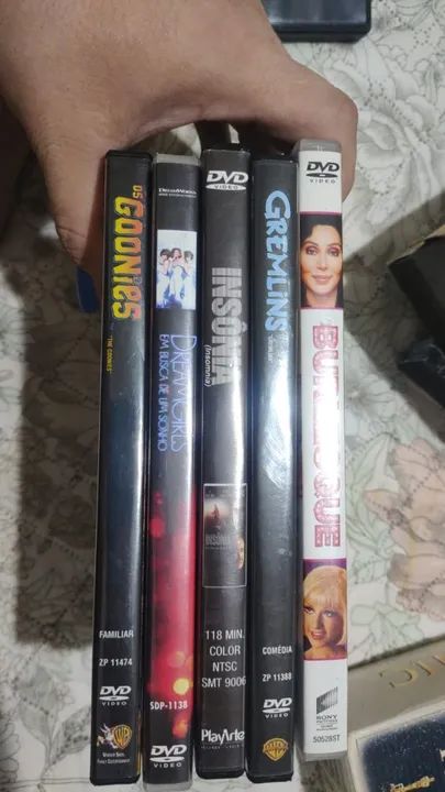 Lote de 5 DVDs - Insônia, Dreamgirls, Gremlins, Os Goonies, e Butlôque - DVD, Blu-Ray e Vídeo ...