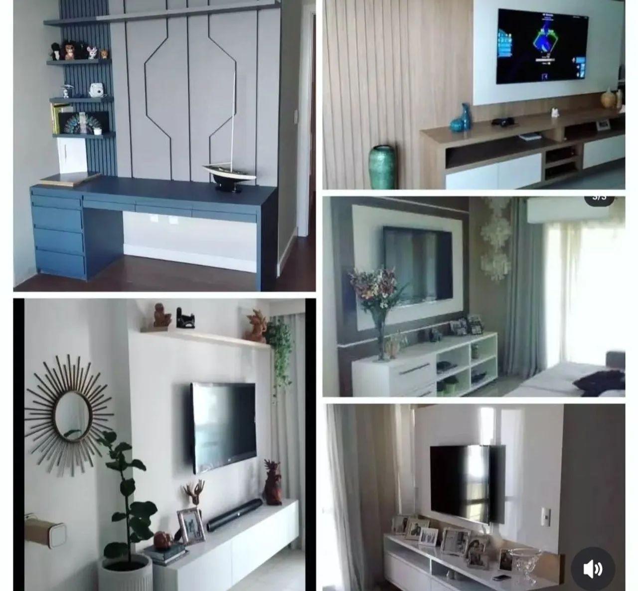 Painel para tv em MDF. - Racks e Painéis - Santos Dumont, Vila Velha 1434341357 | OLX