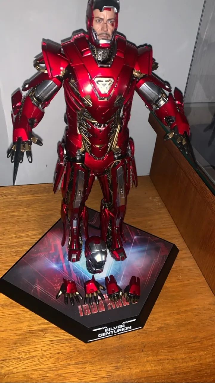 Action Figure Iron Man Silver Centurion diecast USB hot toys - Hobbies ...