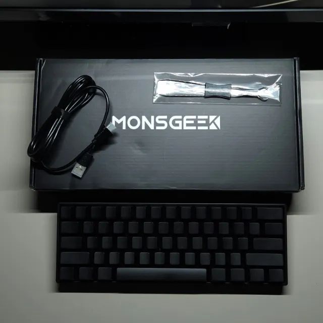 Teclado Magnético Akko Monsgeek 8000Hz Fun60HE Preto Idioma Inglês US ...