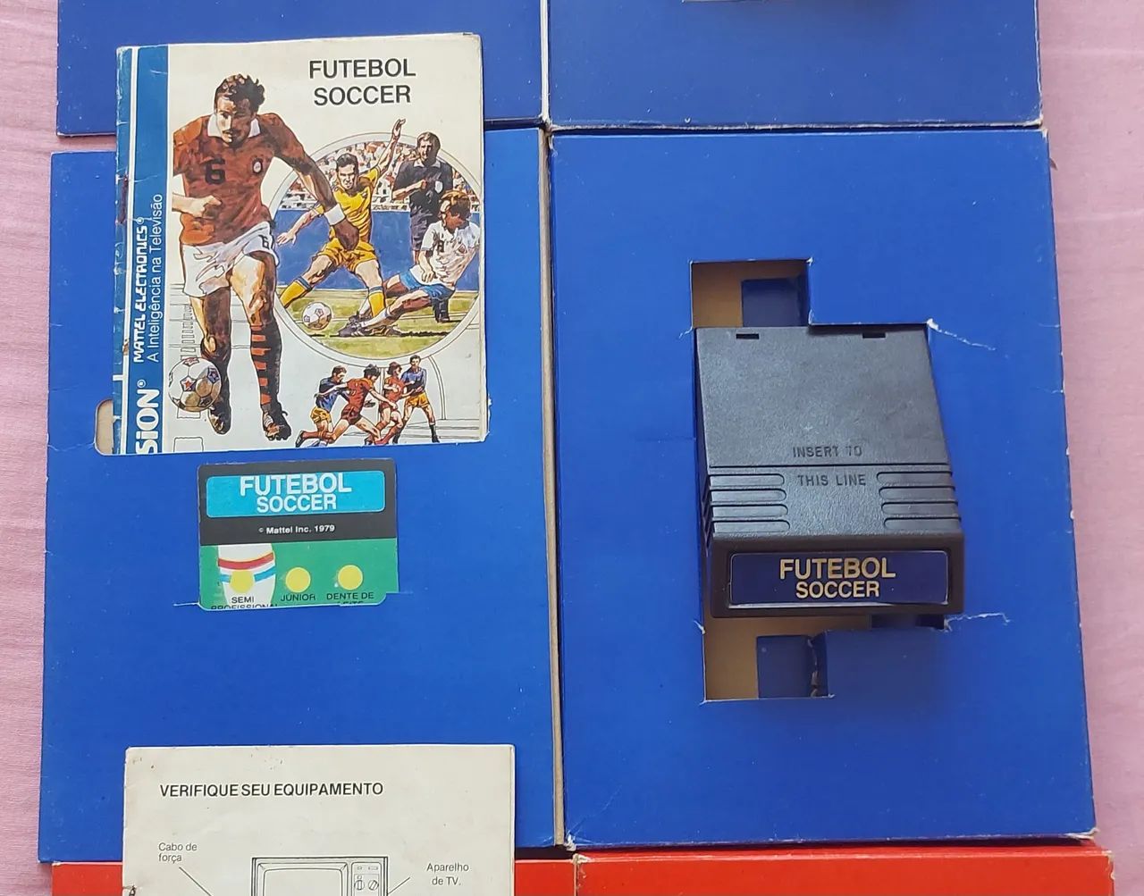 Intellivision Cartucho Jogo Futebol Soccer de Completo na Caixa - Jogos ...