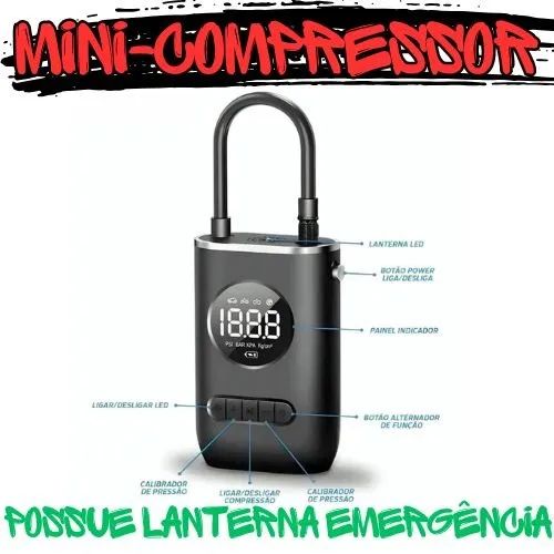 Mini Compressor portátil envia olx novo - Acessórios de Ciclismo ...