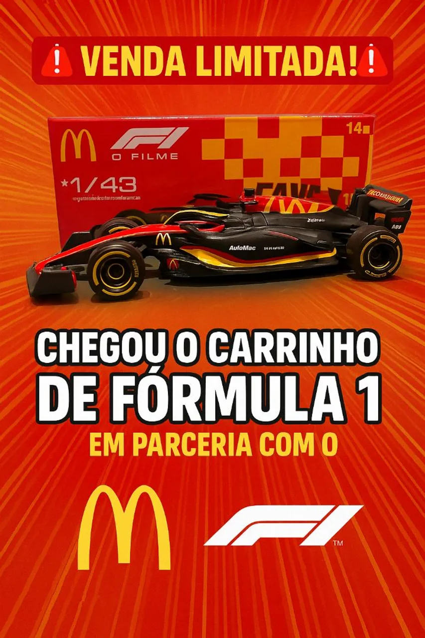 "carrinhos de formula 1" no Brasil
