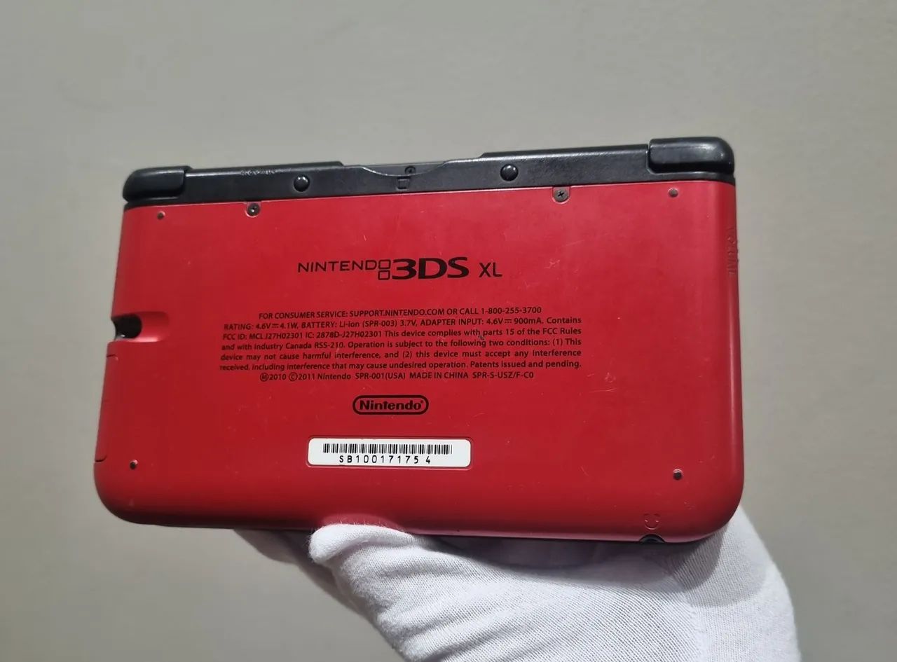 Nintendo 3ds Xl Red Destravado 64 GB- 10 vezes sem Juros - Consoles de ...