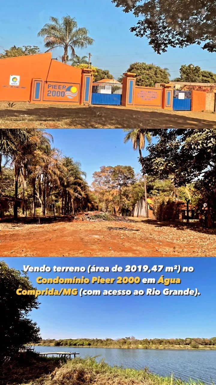 Terreno Condomínio Pieer 2000 - Água Comprida/MG. Área 2.019,47m² ...