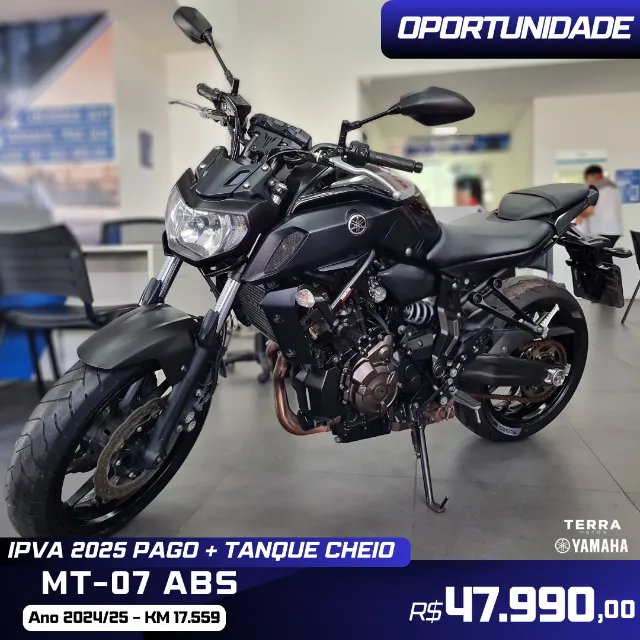 Motos YAMAHA MT-07/MT-07 2025 no Brasil
