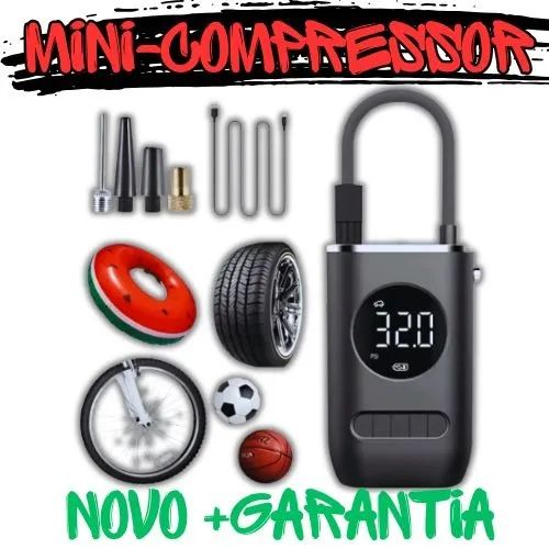 Mini Compressor portátil envia olx novo - Acessórios de Ciclismo ...