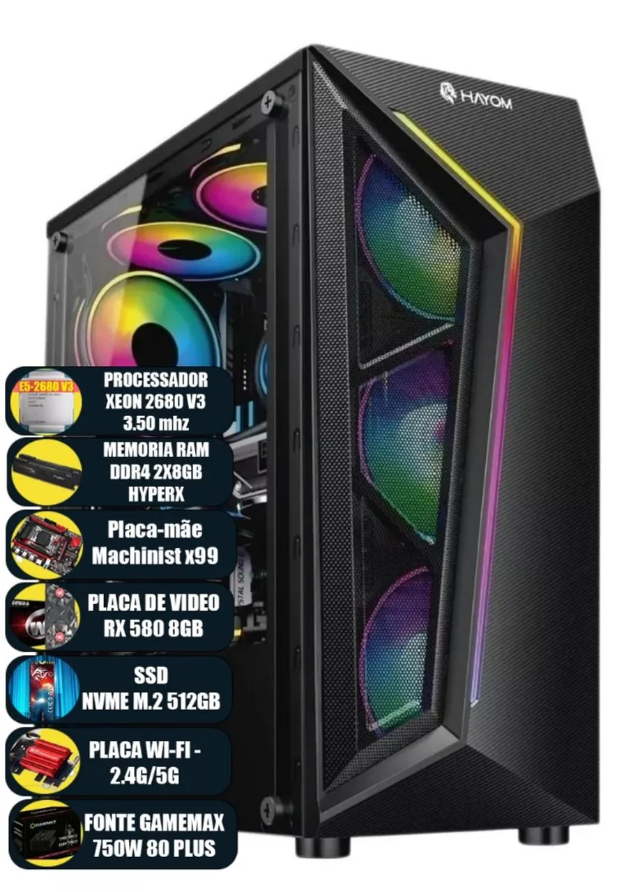 "pc xeon gamer" - Computadores e Desktops no Brasil