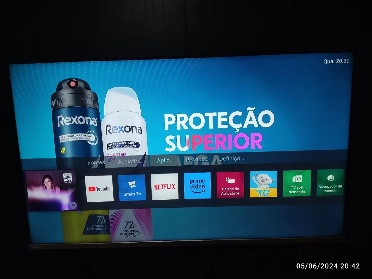 "smart tv led philips 50" no Brasil