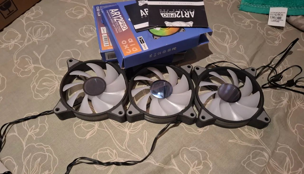 Fan Aigo AR12 Pro 120mm ARGB + PWM - Peças de Hardware - Parque Estrela ...