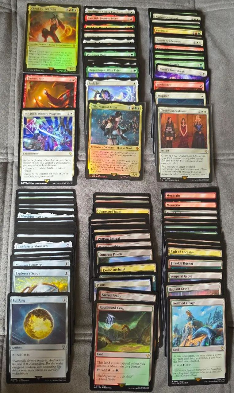 Deck Commander Final Fantasy - Limit Break - Cloud Ex-SOLDIER - Hobbies ...