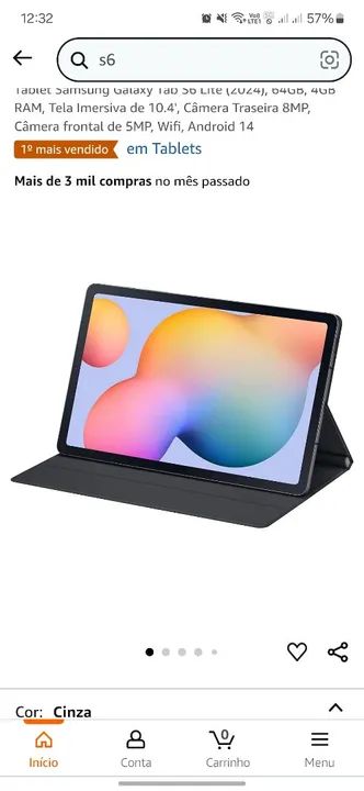 Tablet Samsung Galaxy Tab 3 Lite 10.4 polegadas - Cinza - Tablets e E-Readers - Jardim Limoeiro ...