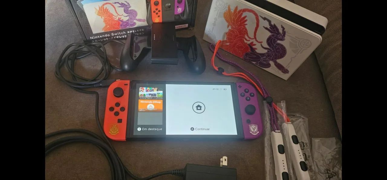 Nintendo Switch OLED POKÉMON DESBLOQUEADO IMPECÁVEL - Consoles de Vídeo ...