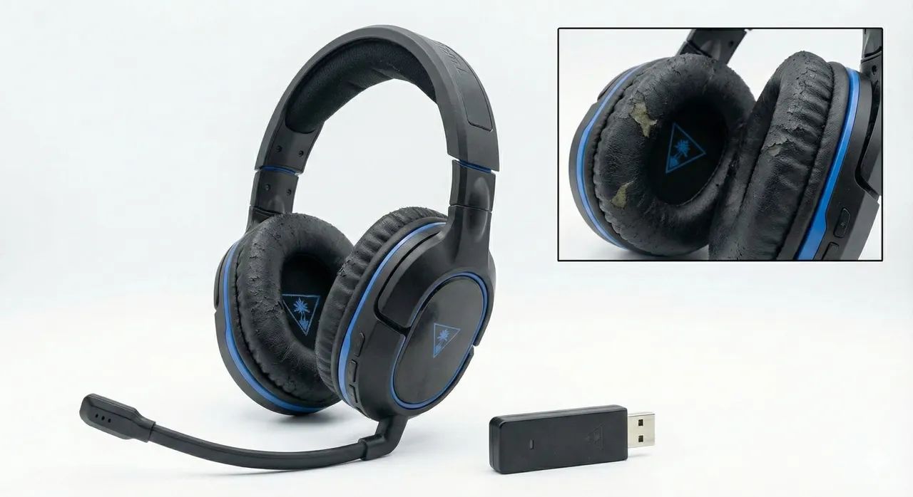 Headset/Fone Gamer Turtle Beach Stealth 520 sem fio/wireless XBOX E PS4 ...