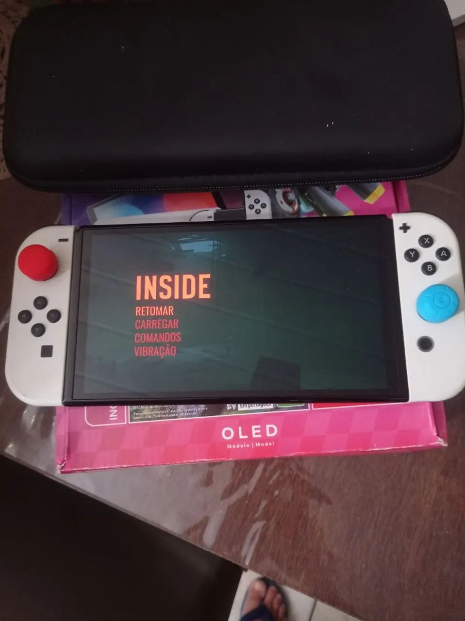 Nintendo switch OLED na caixa + jogos (troco) - Consoles de Vídeo Game ...