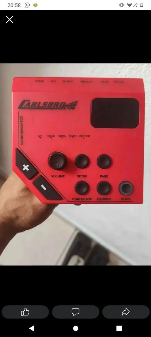 Bateria eletrônica Carlsbro commander 100 semi nova - Instrumentos ...