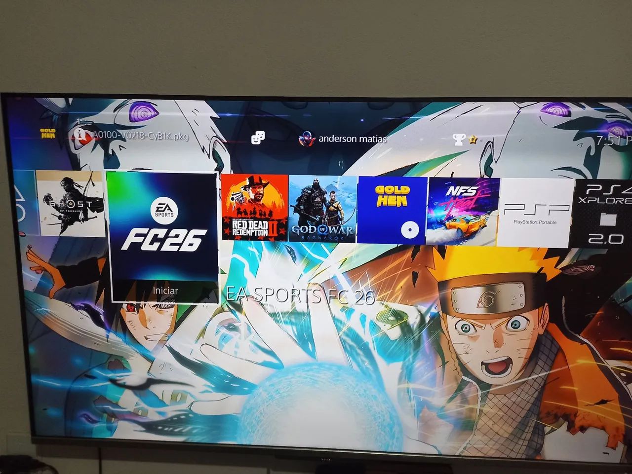 Desbloqueado - PlayStation 4 Pro 1TB com GoldHEN e Jogos Instalados ...