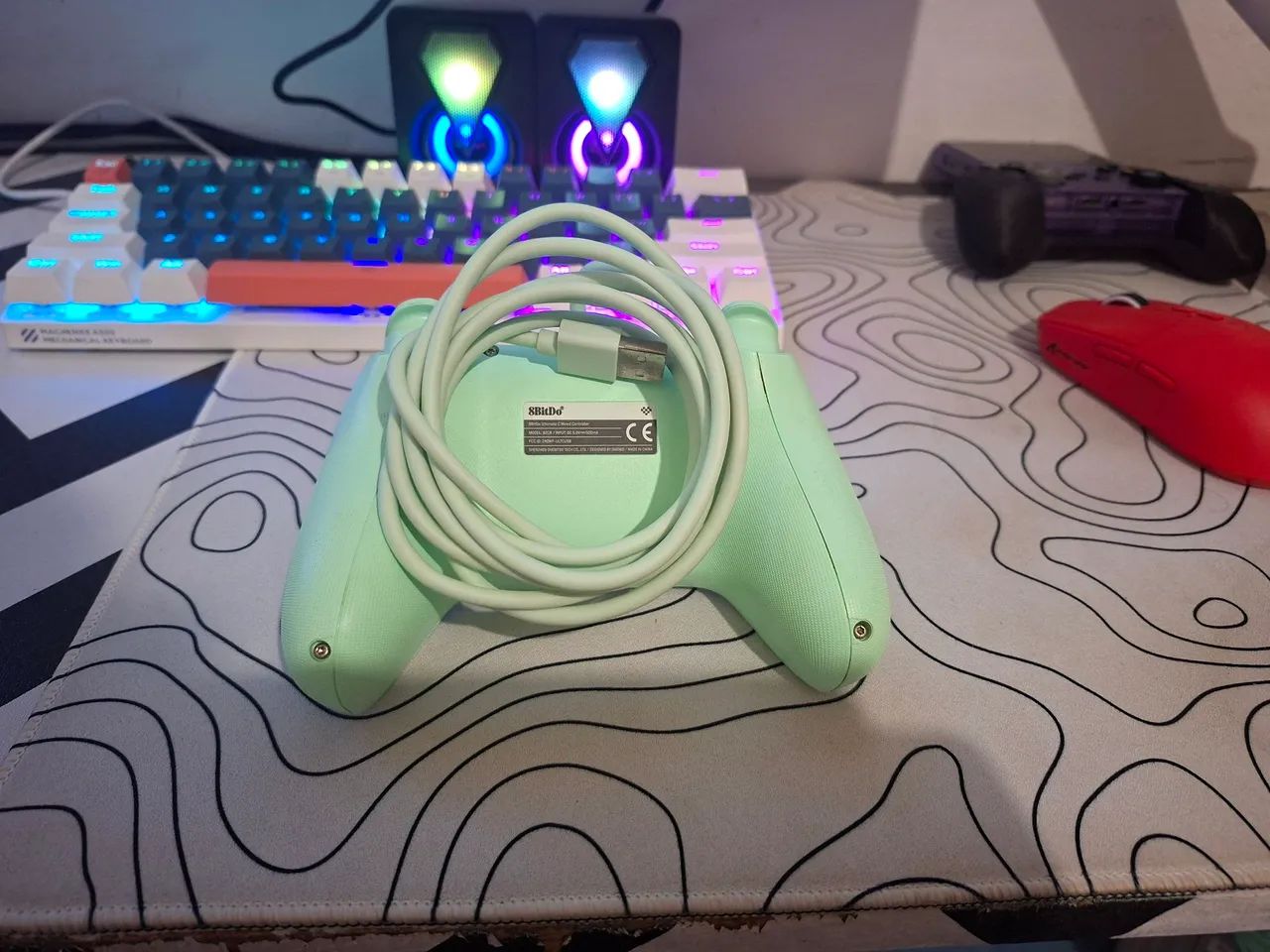 Controle Gamer 8BitDo, Com Fio, Windows, Android, Verde - Peças e ...