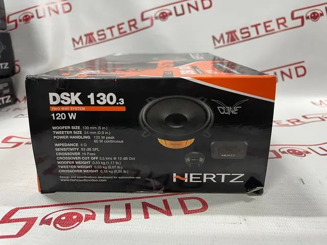 Kit 2 vias hertz dsk 130.3 120w original novo na embalagem lacrado - Carros, vans e utilitários ...
