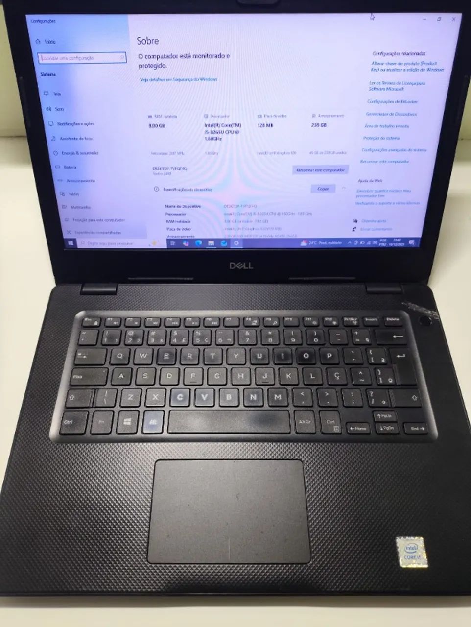 Notebook Dell i5 8ª Geração | SSD | R$ 900 - Notebooks - Capoeiras ...