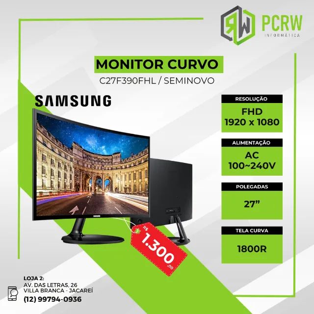 "monitor curvo" no Brasil