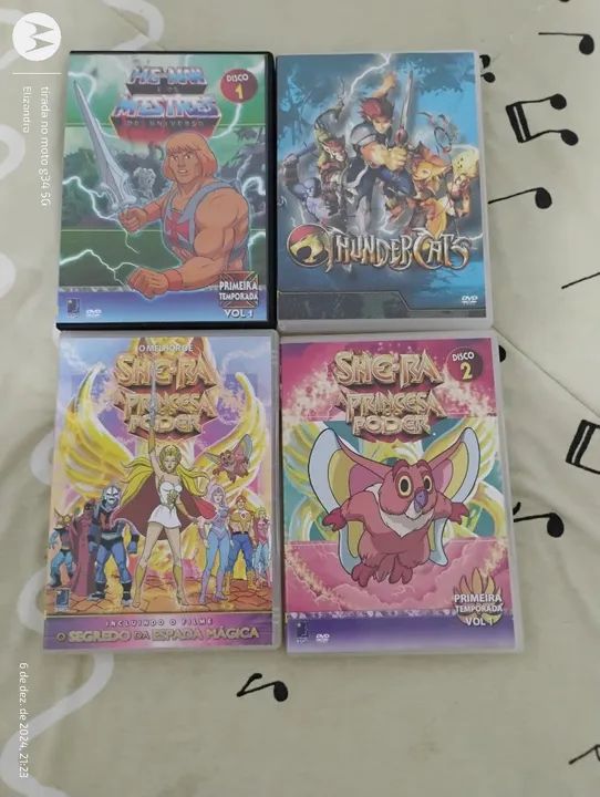 Quatro DVDs He- Man, Thundercats, e She-Ra por 15 reais - CDs, DVDs etc ...