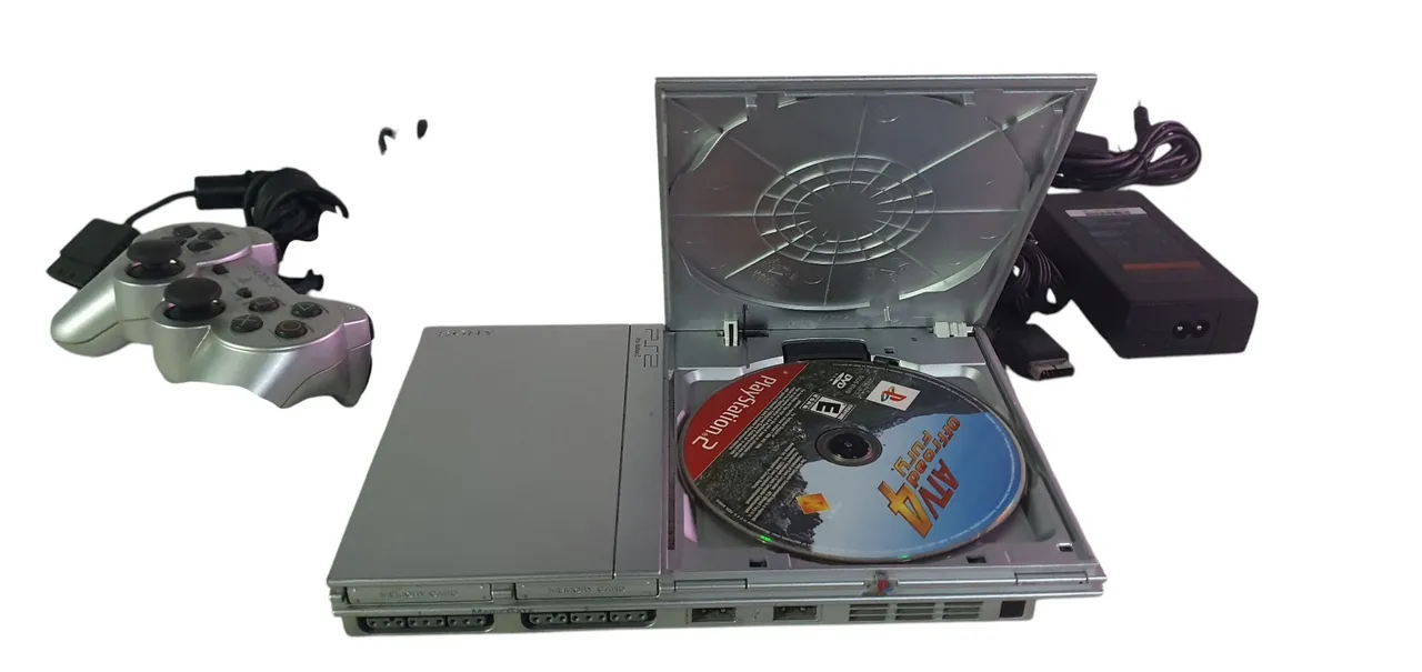 "playstation 2 prata" - Consoles de Vídeo Game no Brasil